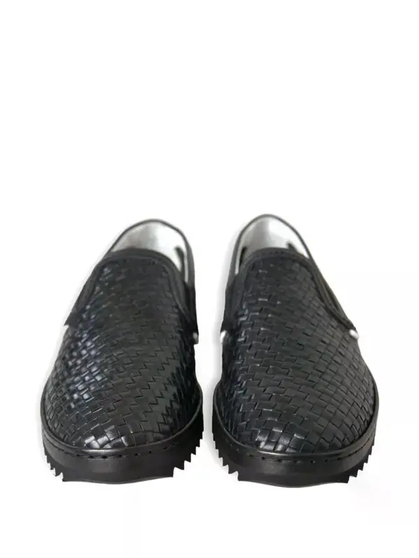 Dolce & Gabbana Woven Leather Loafers