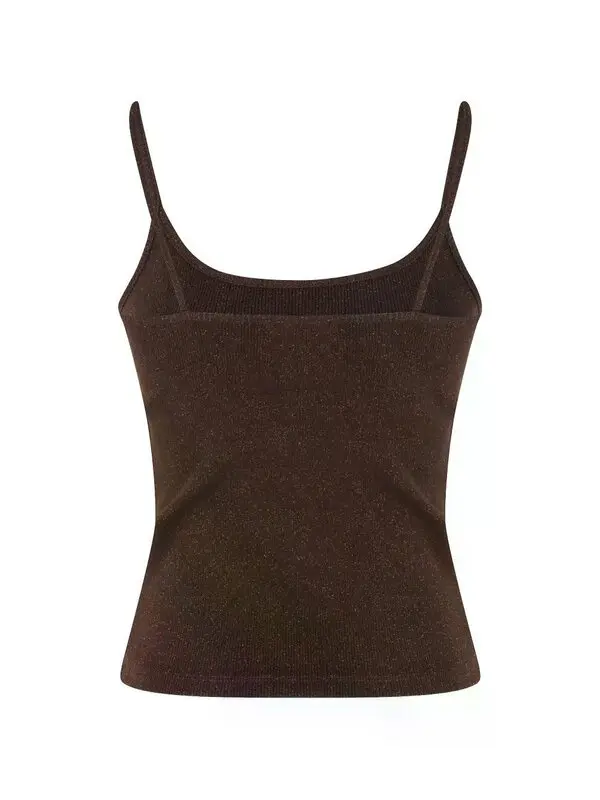 MC2 SAINT BARTH Zaira Ribbed Lurex Top