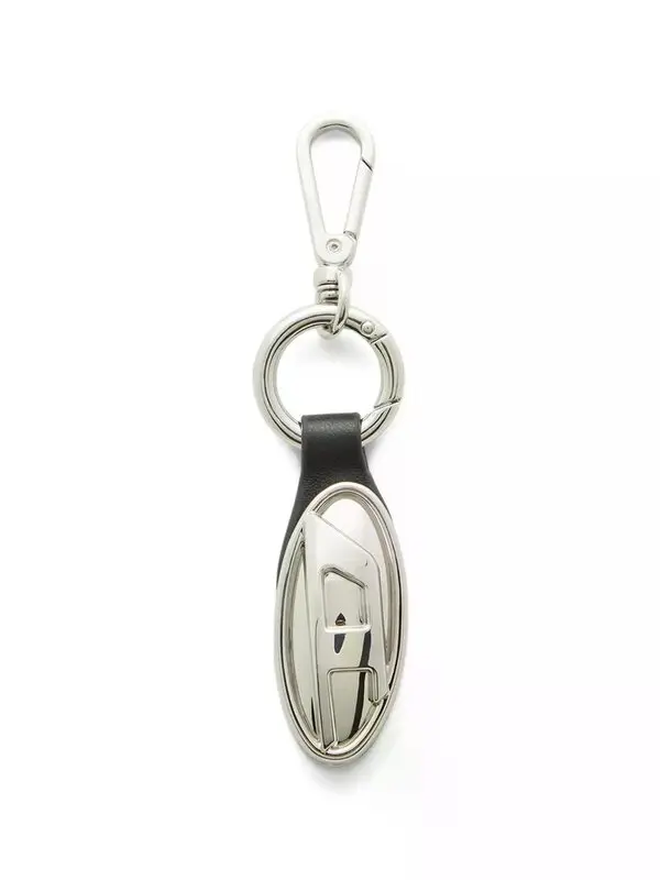 DIESEL® Oval D Charm Ring - Silver