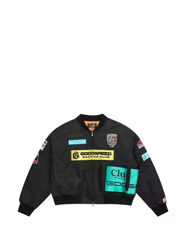 GODSPEED Multi-patch Bomber Jacket - Black