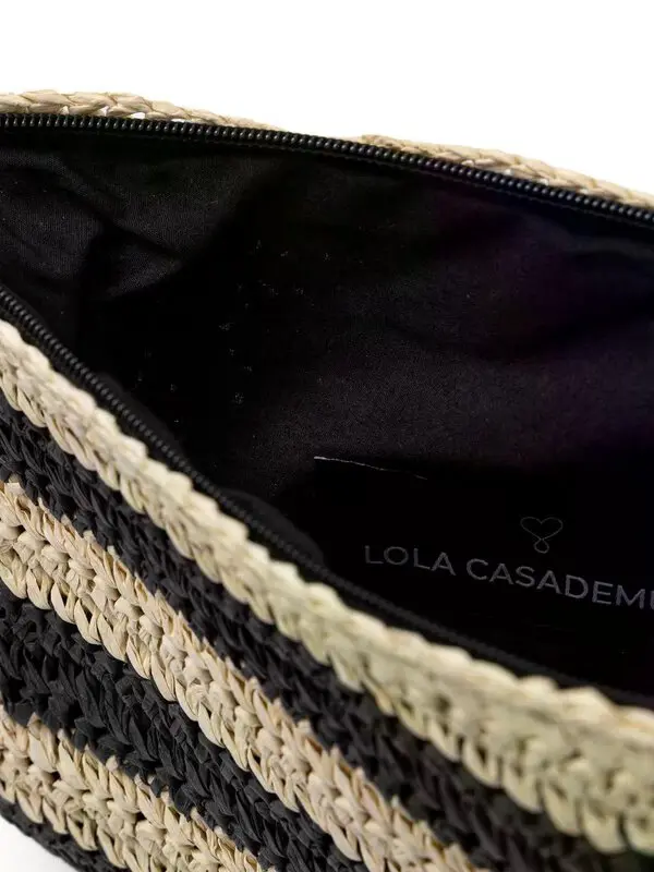 Lola Casademunt Striped Knit Starfish Motif Wristlet