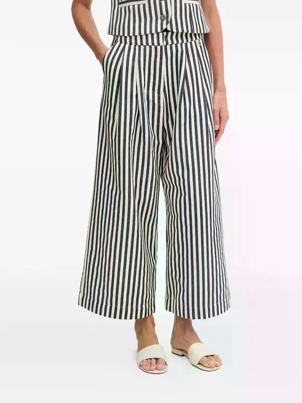 LOLA CASADEMUNT Pleated Stripe Trousers