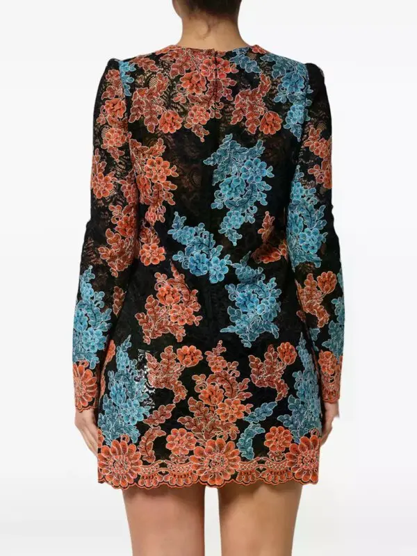 Dolce & Gabbana Floral Crochet Shift Dress