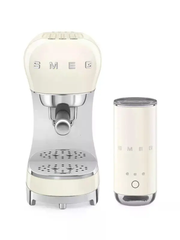 SMEG Anni 50 Espresso Machine And Milk Frother - Neutrals