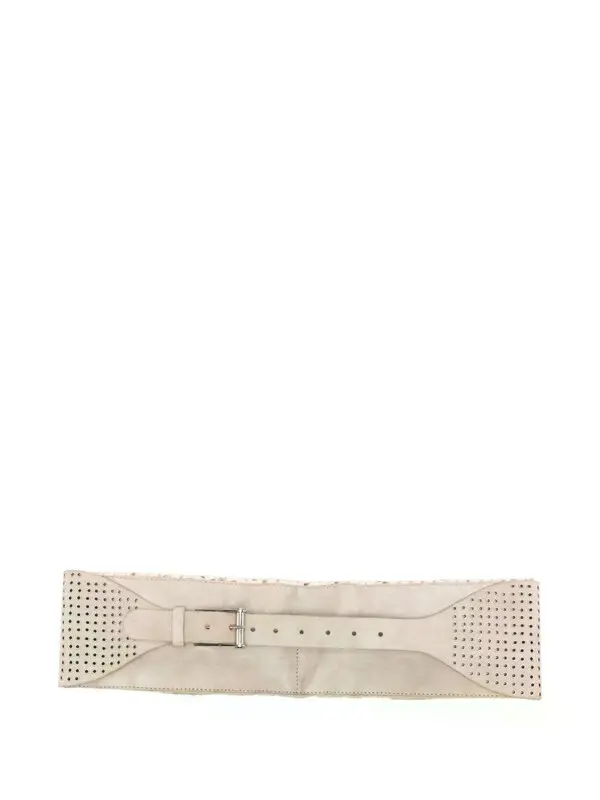 Gianfranco Ferre 2000 Eyelet-embellished Multi-pocket Belt