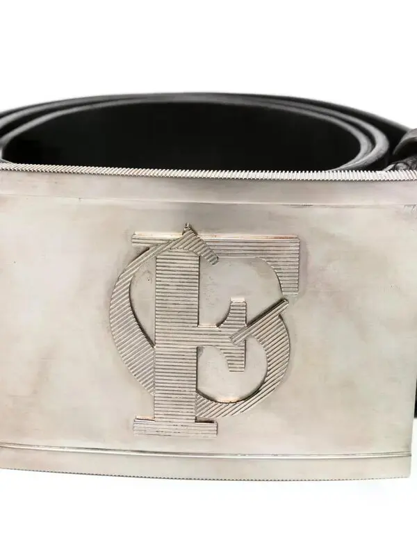 Gianfranco Ferre Logo Plaque Belt