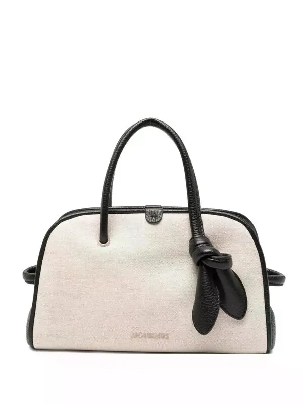 Jacquemus Leather Tote Bag - Neutrals