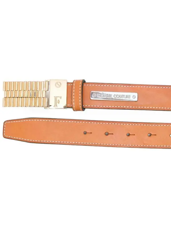 Gianfranco Ferre Logo-engraved Buckle Belt