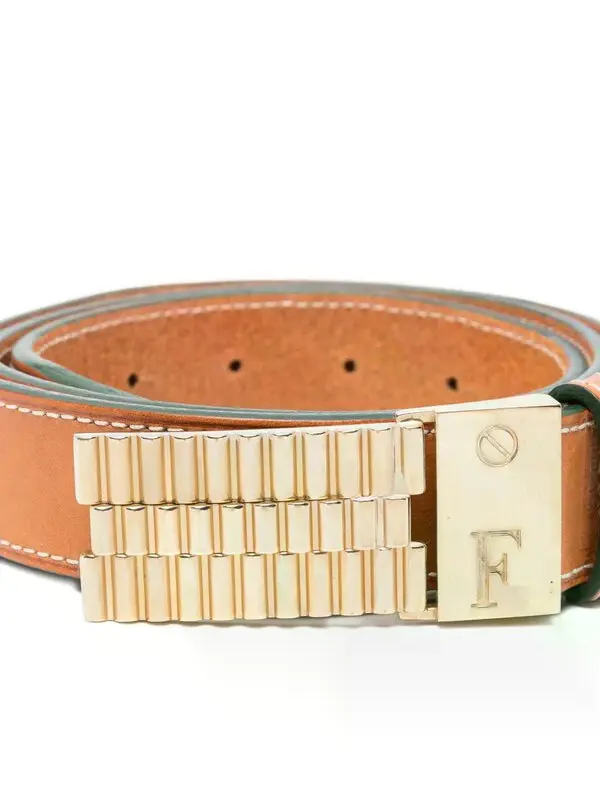 Gianfranco Ferre Logo-engraved Buckle Belt