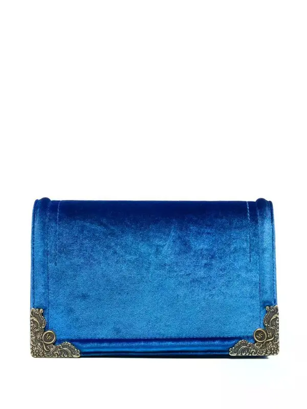 Alexander McQueen Velvet Clutch Bag - Blue