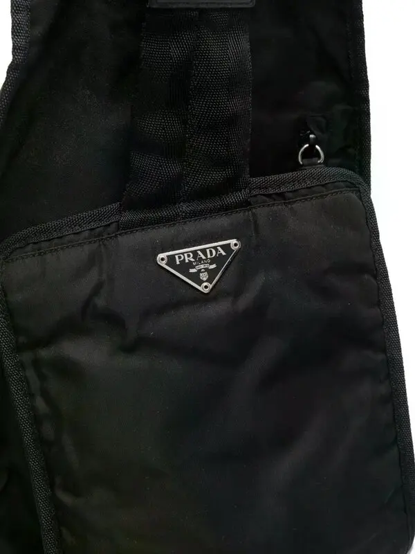 Prada Enamel Triangle Logo Plaque Belt Bag