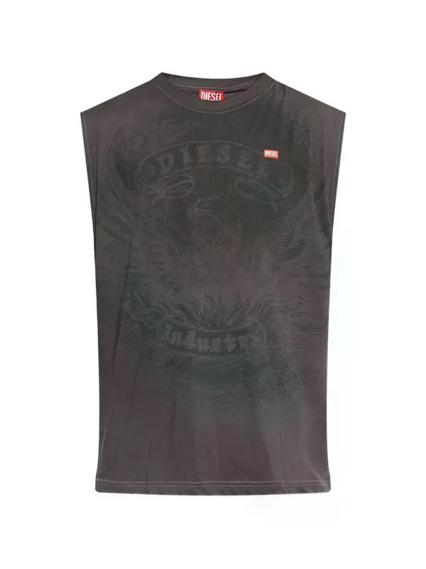 DIESEL® Graphic-print Sleeveless T-shirt