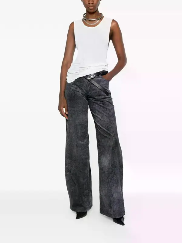 Marie Adam-Leenaerdt Washed-effect Velvet Jeans