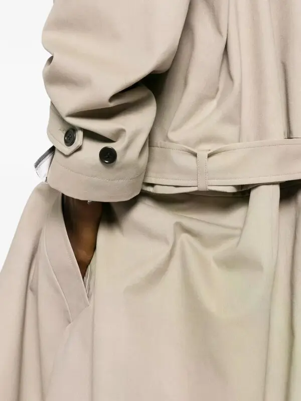 Marie Adam-Leenaerdt Double-breasted Belted Trench Coat