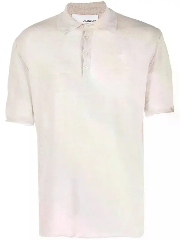 COSTUMEIN Fine-knit Polo Shirt - Neutrals