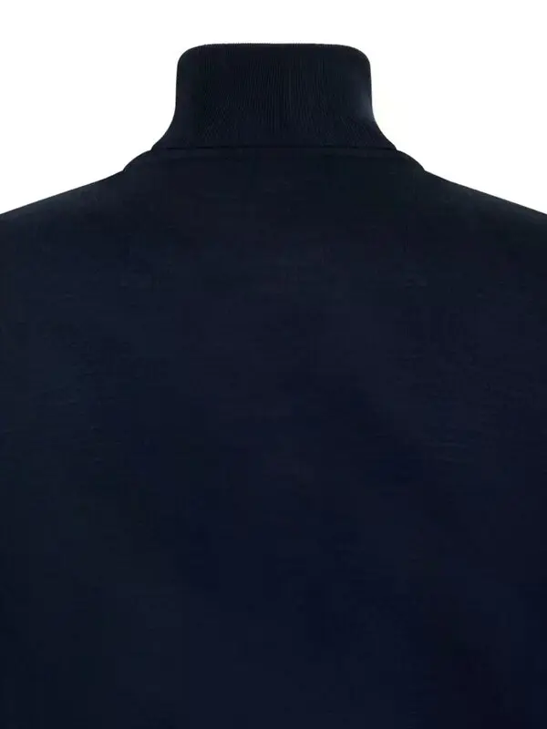 ROBERTO COLLINA Roll-neck Long-sleeve Sweater - Blue