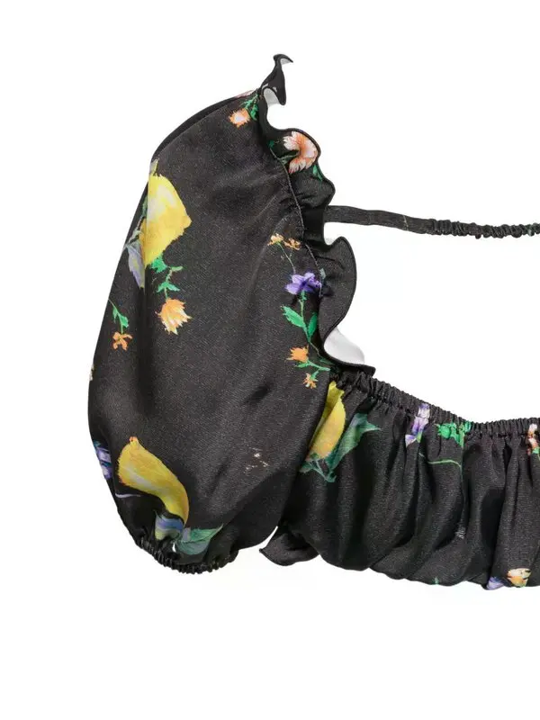 Moschino Floral Print Crop Top