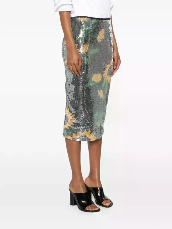 Moschino Sequin Embellished Midi Skirt