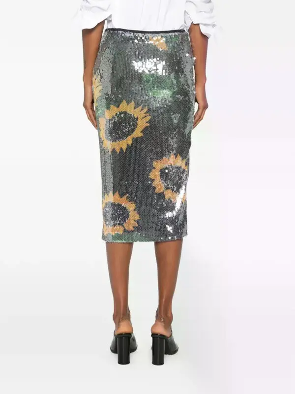 Moschino Sequin Embellished Midi Skirt