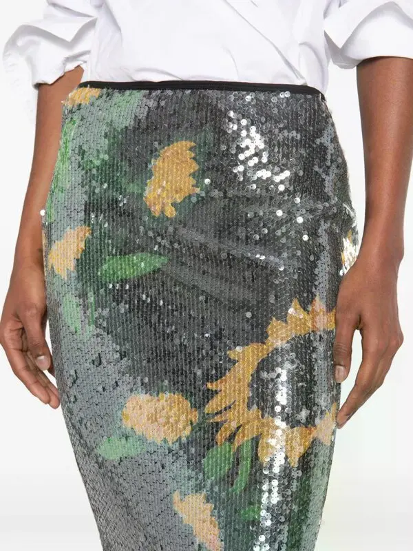 Moschino Sequin Embellished Midi Skirt