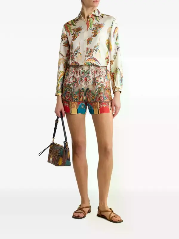 Etro Silk Paisley Mini Short