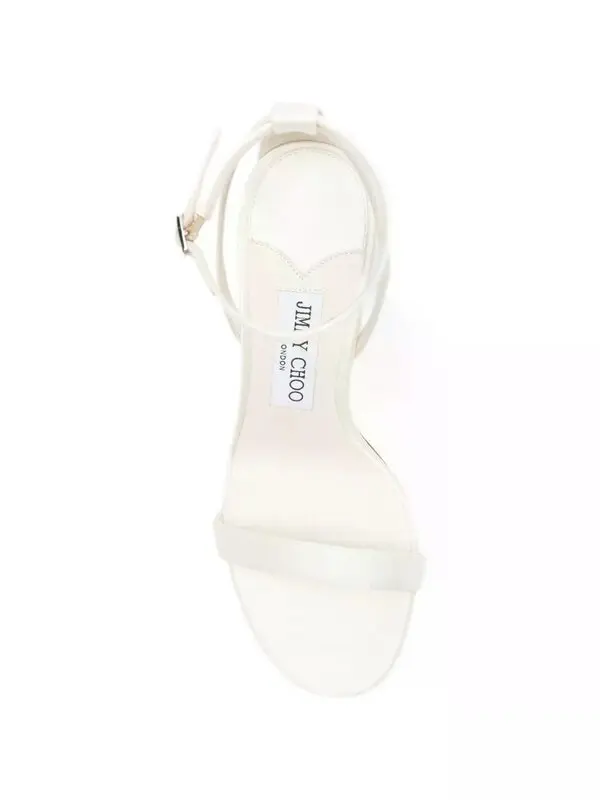 JIMMY CHOO Moza Crystal-buckle Ankle-strap Sandals