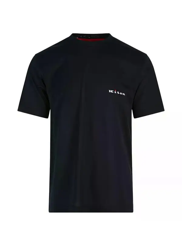 Kiton Logo-print T-shirt - Black