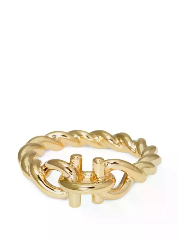 FERRAGAMO Gancini Twisted Ring - Gold