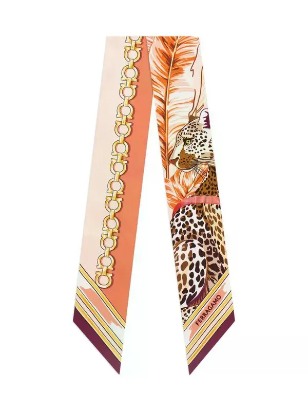 FERRAGAMO Felini-print Silk Mini Bandeau