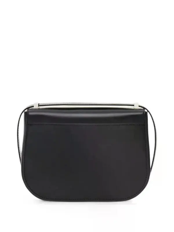 FERRAGAMO Double Gancini North-south Crossbody Bag - Black