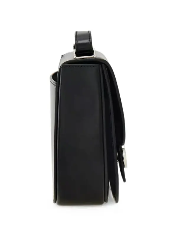 FERRAGAMO Double Gancini North-south Crossbody Bag - Black