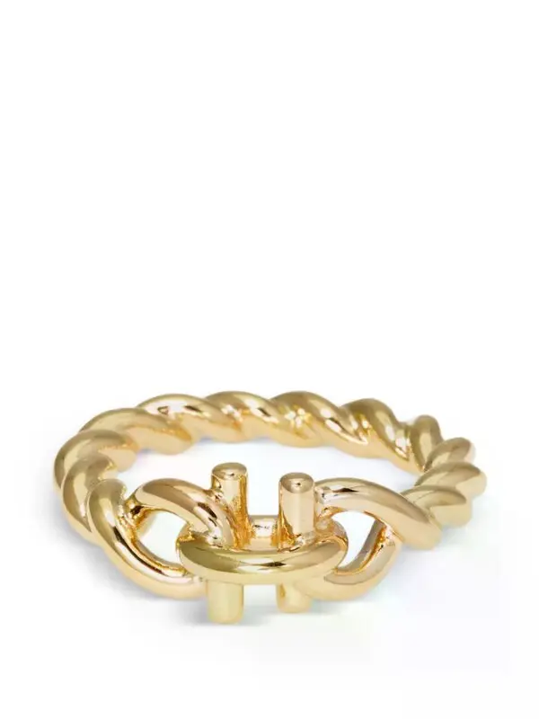 FERRAGAMO Gancini Twisted Ring - Gold