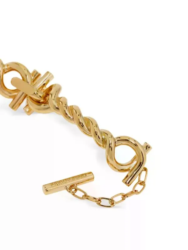 FERRAGAMO Twisted Chain Gancini Necklace