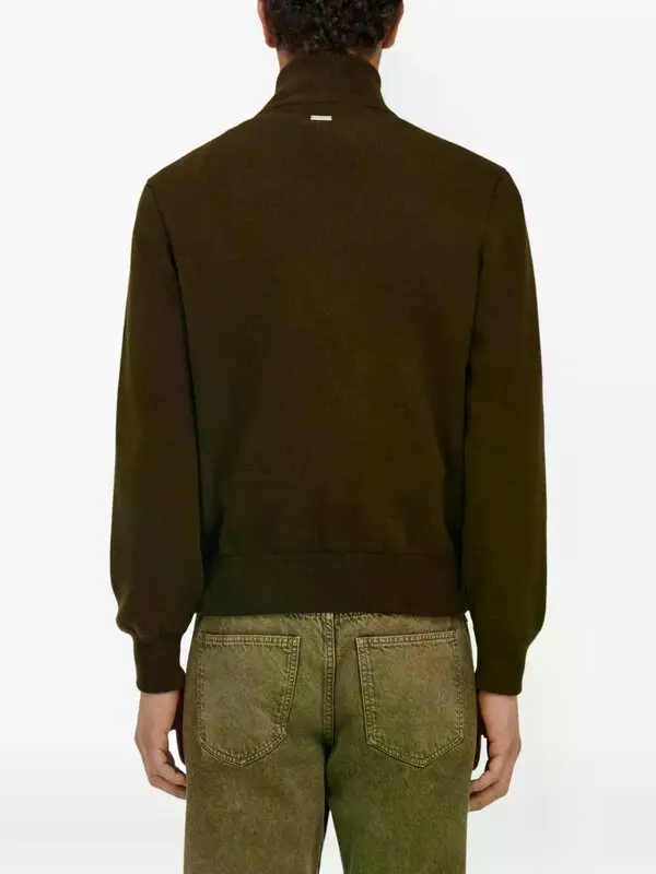 FERRAGAMO Suede And Knit Bomber Jacket