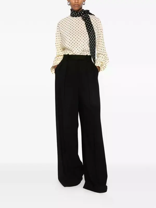 Valentino Garavani Polka-dot Pussy-bow Blouse