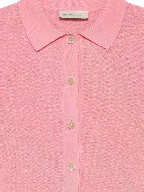 Bruno Manetti Short-sleeve Button-up Cardigan