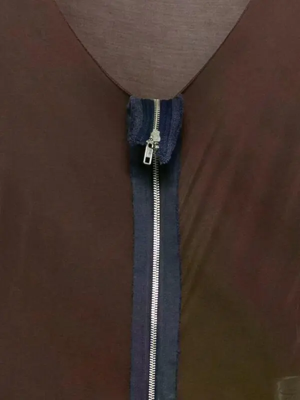 JULIE KEGELS Jean Zip-up Long-sleeve Top