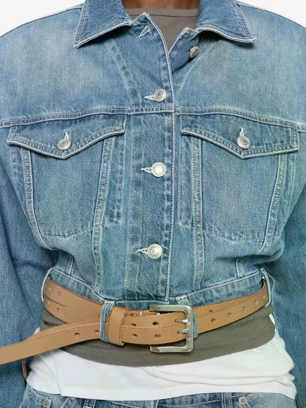 JULIE KEGELS Cropped Denim Jacket