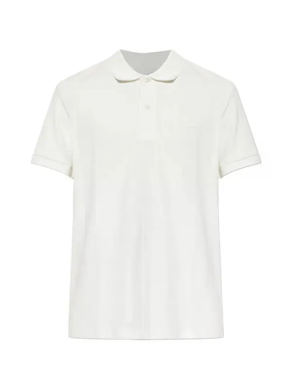Lacoste Ribbed-knit Logo-patch Polo Shirt