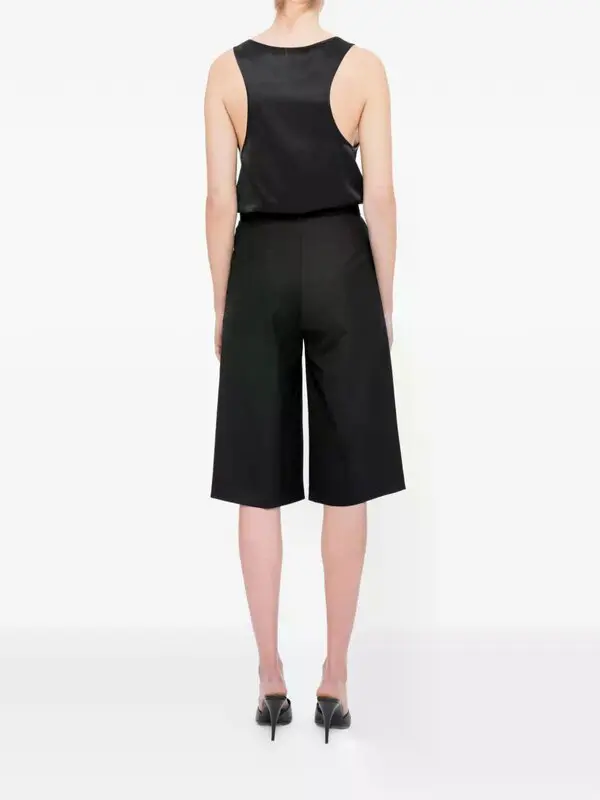 MEDEEA Racerback Top With Button Placket