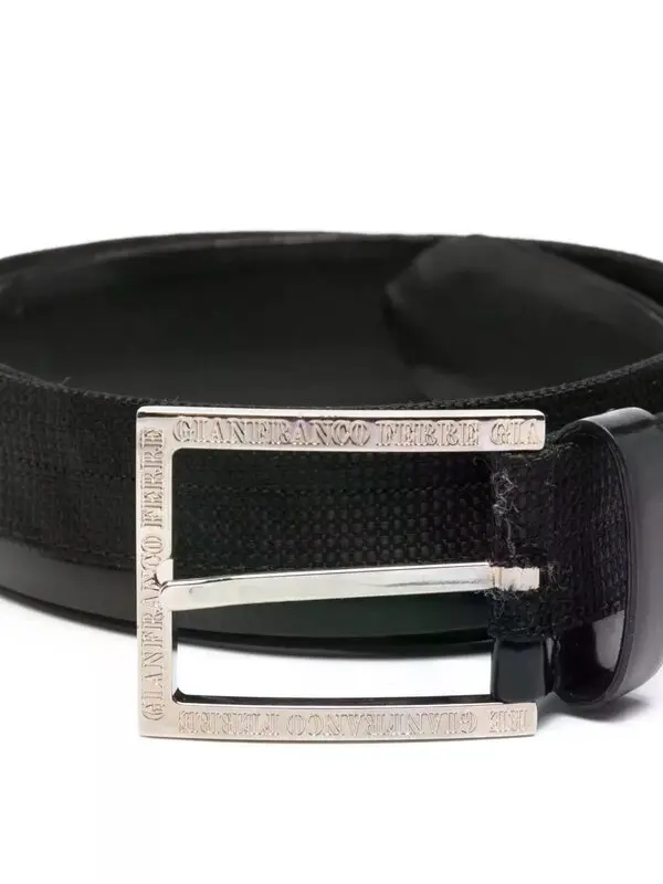 Gianfranco Ferre Logo-engraved Buckle Belt