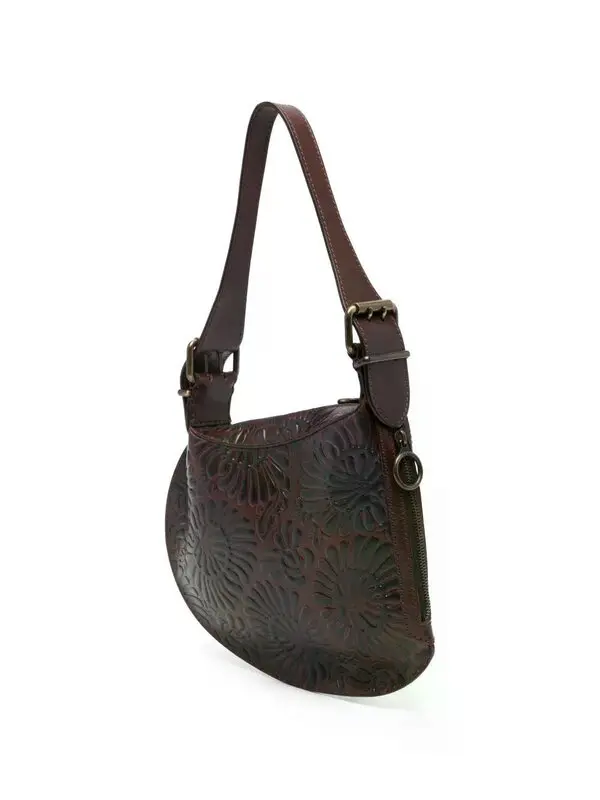 Fendi Oyster Floral-embossed Shoulder Bag