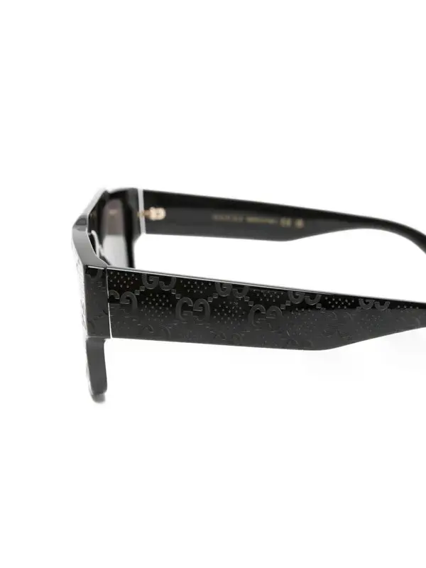 Gucci Gg Monogram Rectangle Sunglasses