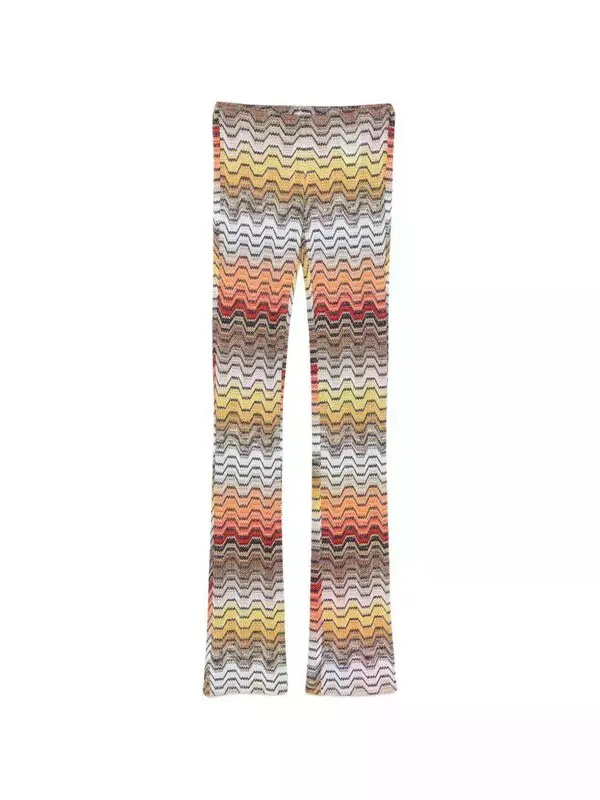 Missoni Zigzag Knit Trousers - Yellow