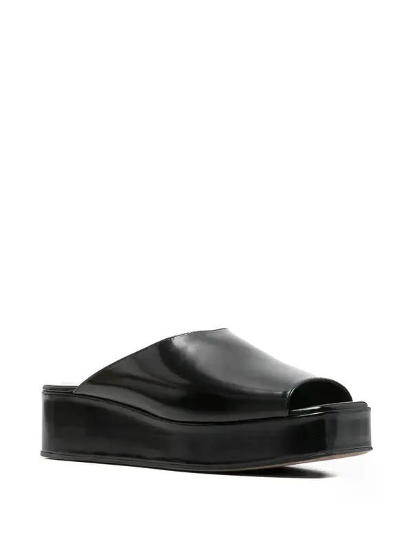 THE ROW Emi Flatform Mules - Black