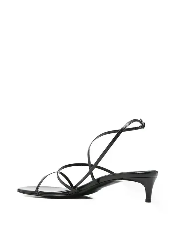 Khaite Loop Heeled Sandals - Black