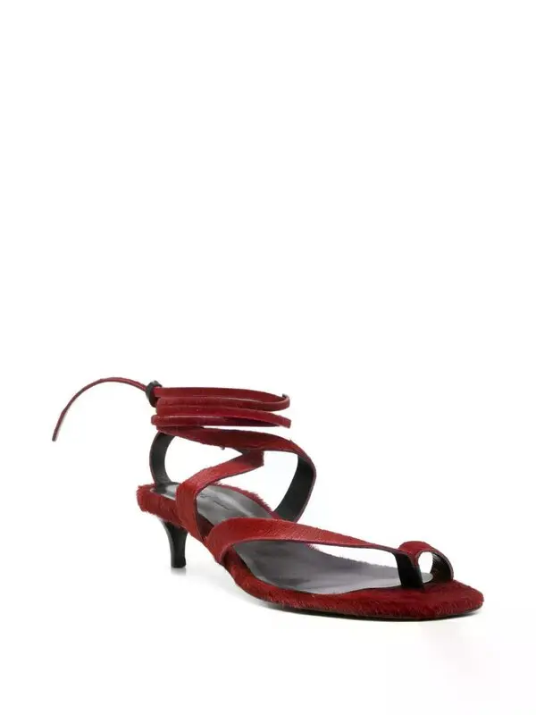 Khaite Aimee Tie-fastening Sandals - Red