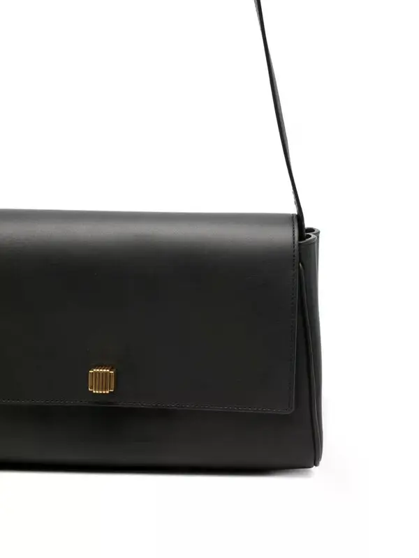 Khaite Audrey Leather Crossbody Bag - Black