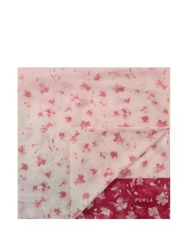Furla Primavera Floral-print Scarf - Pink