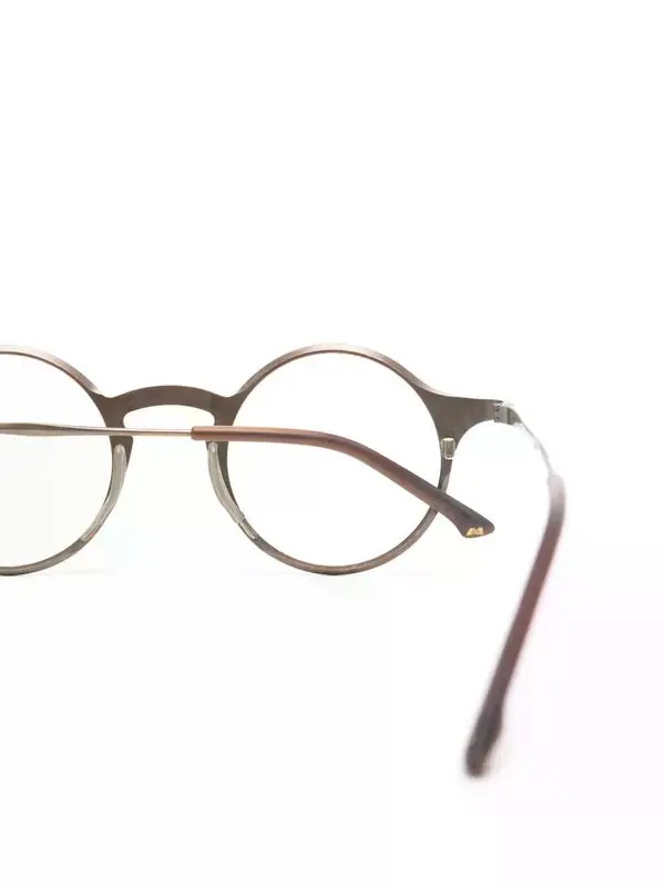 RIGARDS X Uma Wang Round-frame Eyeglasses - Brown